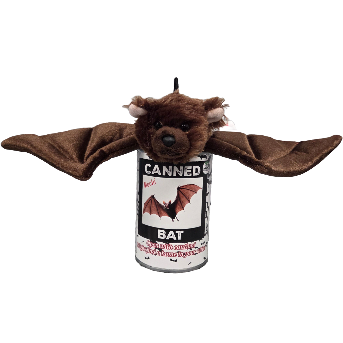 Mochi the Canned Bat | Stuffed Animal Plush in Can w/Jokes – Snark Gifts