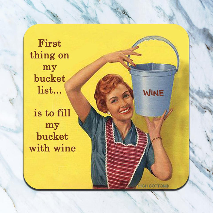 First Thing on My Bucket List - Set of 4 Coasters – Snark Gifts